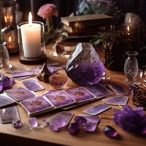 Premium Ai Image Crystal Healing Spiritual Ritual