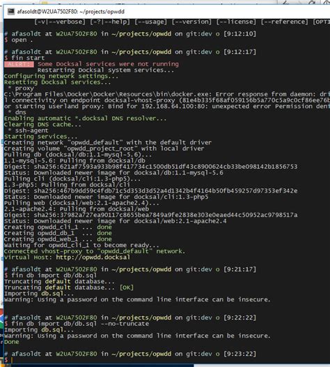 error response from daemon driver failed programming external