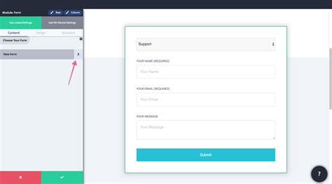 form module page builder
