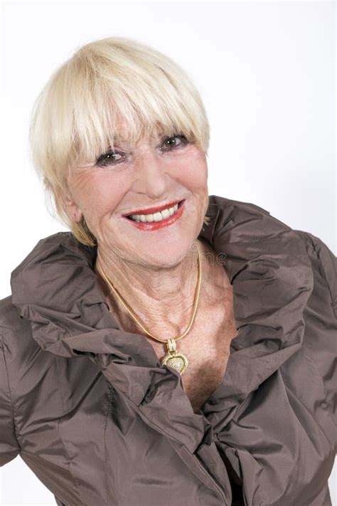 Attractive Senior Woman Stock Image Image Of Flower 70459029