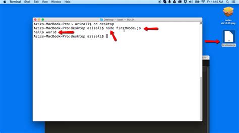node print hello world