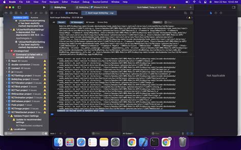 react native i m facing issue when i run my application in xcode
