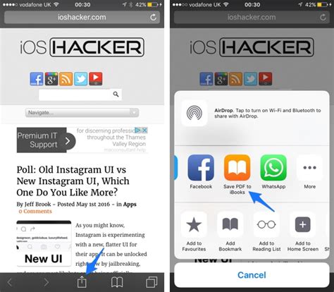 how to save any webpage as a pdf on ios ios hacker