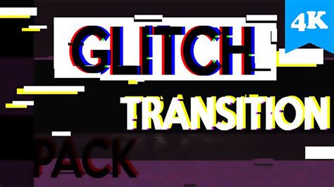 مجموعه فوتیج ترانزیشن افکت گلیچ glitch transition pack مغزابزار