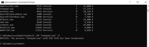 how to kill process windows