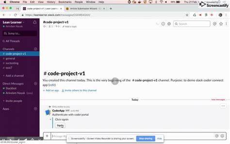 integrate any application with slack codeproject