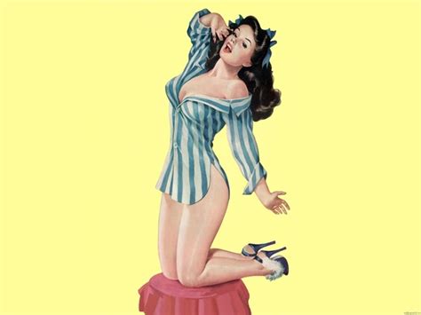 Sunbathing Pin Up Girl Pop Art Propaganda Retro Vintage Kraft Poster