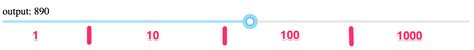 javascript logarithmic slider stack overflow