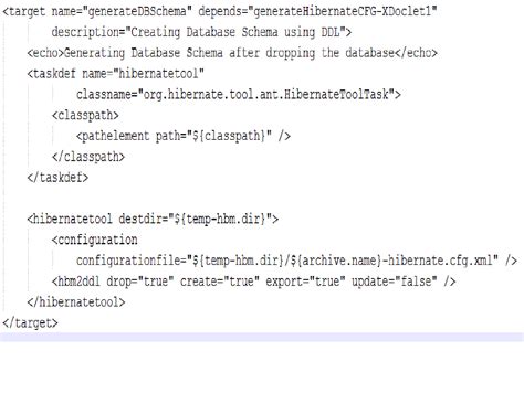 how to use xdoclet and ant to generate hibernate mapping