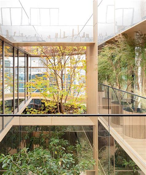 Nendos Timber Grid Tokyo Building Tops Out With A Sky Forest Terrace
