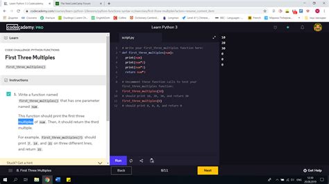 python for beginners multiples python the freecodecamp forum