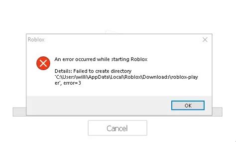 how to fix an error occurred while starting roblox followchain