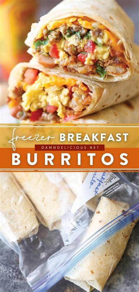Freezer Breakfast Burritos Damn Delicious Recipe Easy Camping