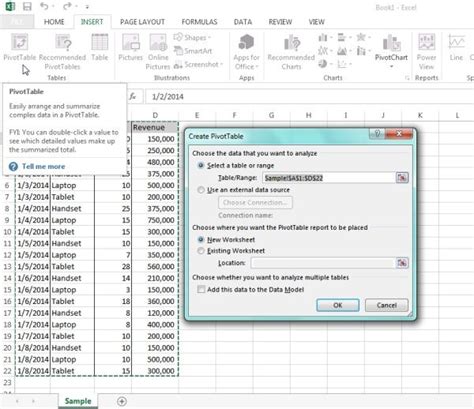 how to create pivot table in excel 2013 [guide] write a writing