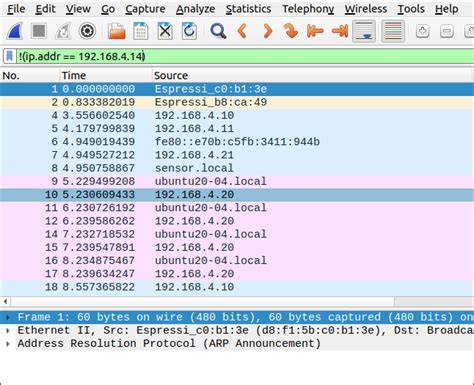 how to use wireshark filters on linux
