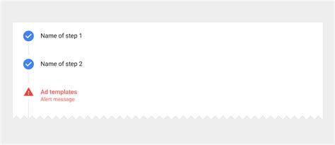 steppers components material design