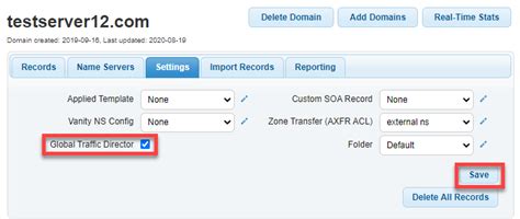 Configure Gtd With Dns Failover