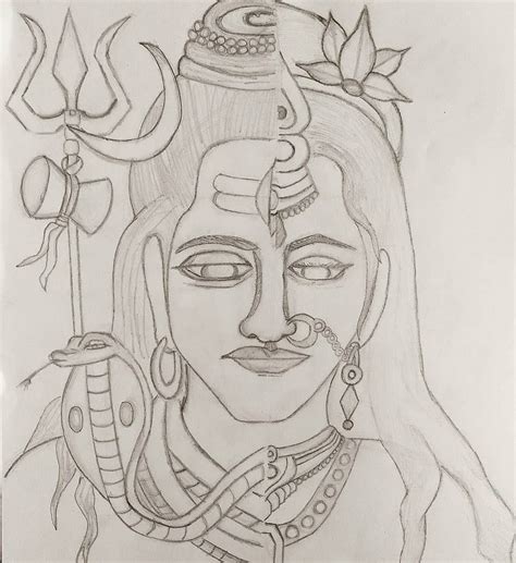 shiva shakti pencil art in 2020 beginner art shakti art