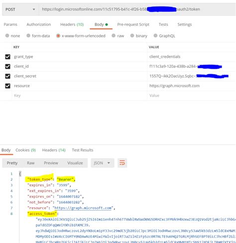 how to get a postman bearer token for azure resources carl de souza