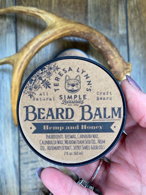 Beard Balm Handmade Beard Care Beard Balm Hemp Oil Shea Butter