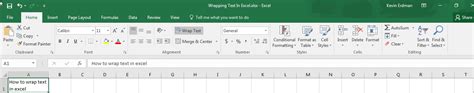 wrapping text in excel formatting foundations