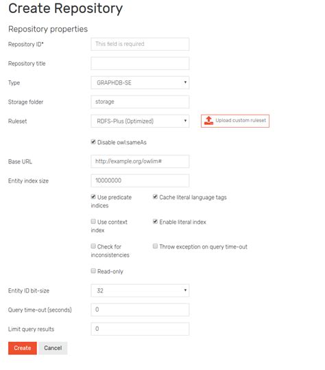 configuring a repository — graphdb se 8 4 documentation
