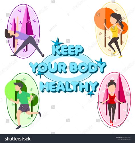 Keep Your Body Healthy Vector Graphic Vector De Stock Libre De