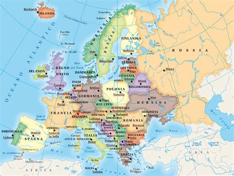 Cartina Geografica Europa