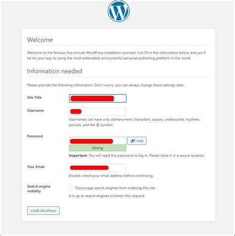how to set up a wordpress site on your own servers with