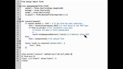 django forms tutorial youtube