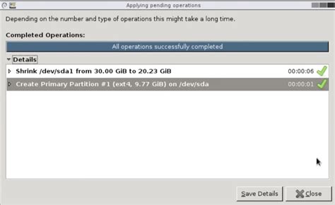 how to shrink a linux partition without losing data