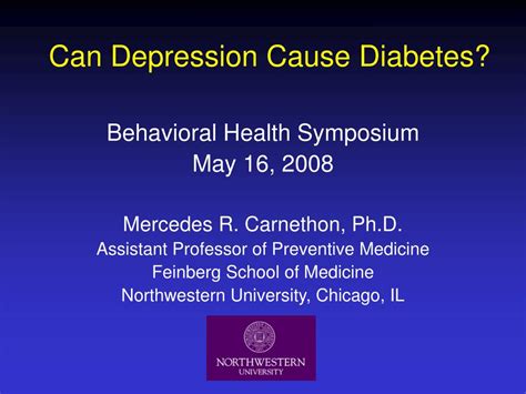 Ppt Can Depression Cause Diabetes Powerpoint Presentation Free