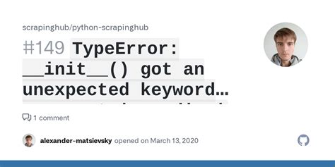 `typeerror init got an unexpected keyword argument encoding