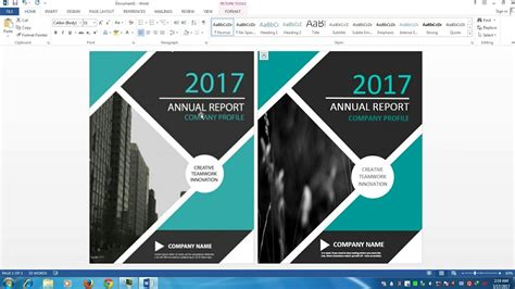 word title page templates