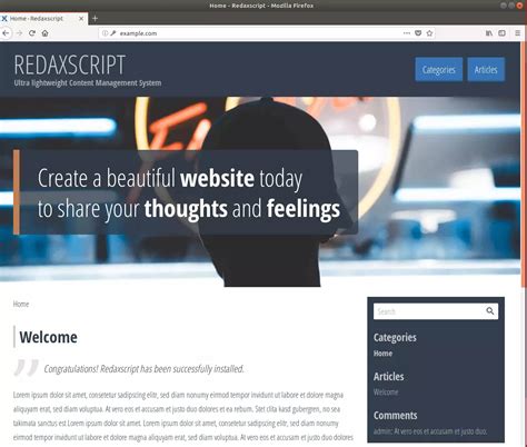 how to setup redaxscript cms with nginx on ubuntu linux geek rewind