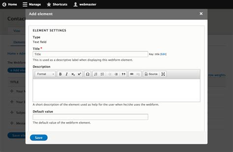 webform features drupal 8 guide on