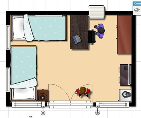 Everyday Layout With Two Twin Beds Small Bedroom Layout Bedroom