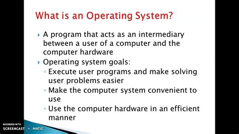 operating system introduction youtube