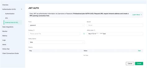 jwt authentication emqx cloud documentation