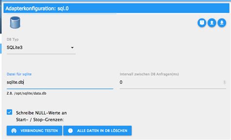 adapter sql sqlite cantopen unable to open database file