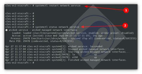 suse linux restart stop start network service nixcraft
