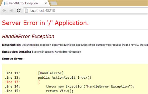 asp mvc handleerror action filter