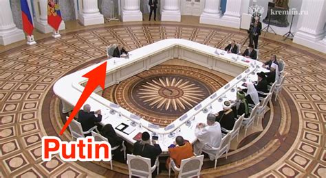 Putin Has A New Comically Long Table To Keep His Distance From