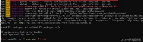 更新npm的版本命令（npm warn config global ‘ global ‘ local are deprecated