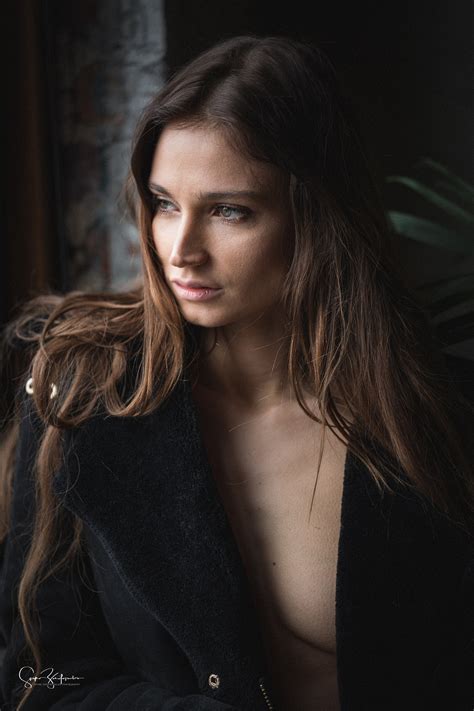 Women Model Long Hair Ilvy Kokomo Spyro Zarifopoulos Coats