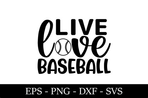 Live Love Baseball Svg Graphic By Rajibstore 987 · Creative Fabrica