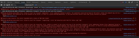 net 6 blazor server application failed to start the transport