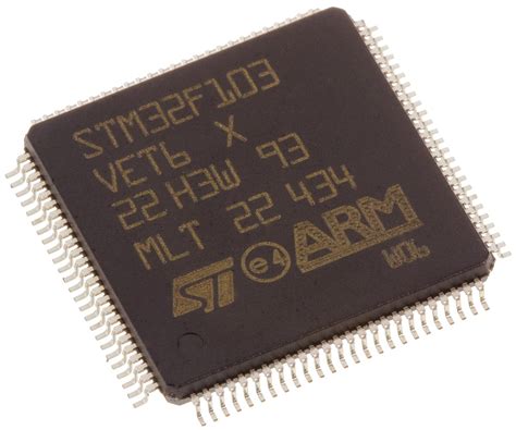 stmicroelectronics stm32f103vet6 32bit arm cortex m3 microcontroller