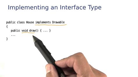 implementing an interface type intro to java programming youtube