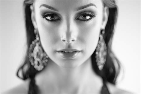 Wallpaper Women Face Portrait Monochrome 2048x1365 Motta123